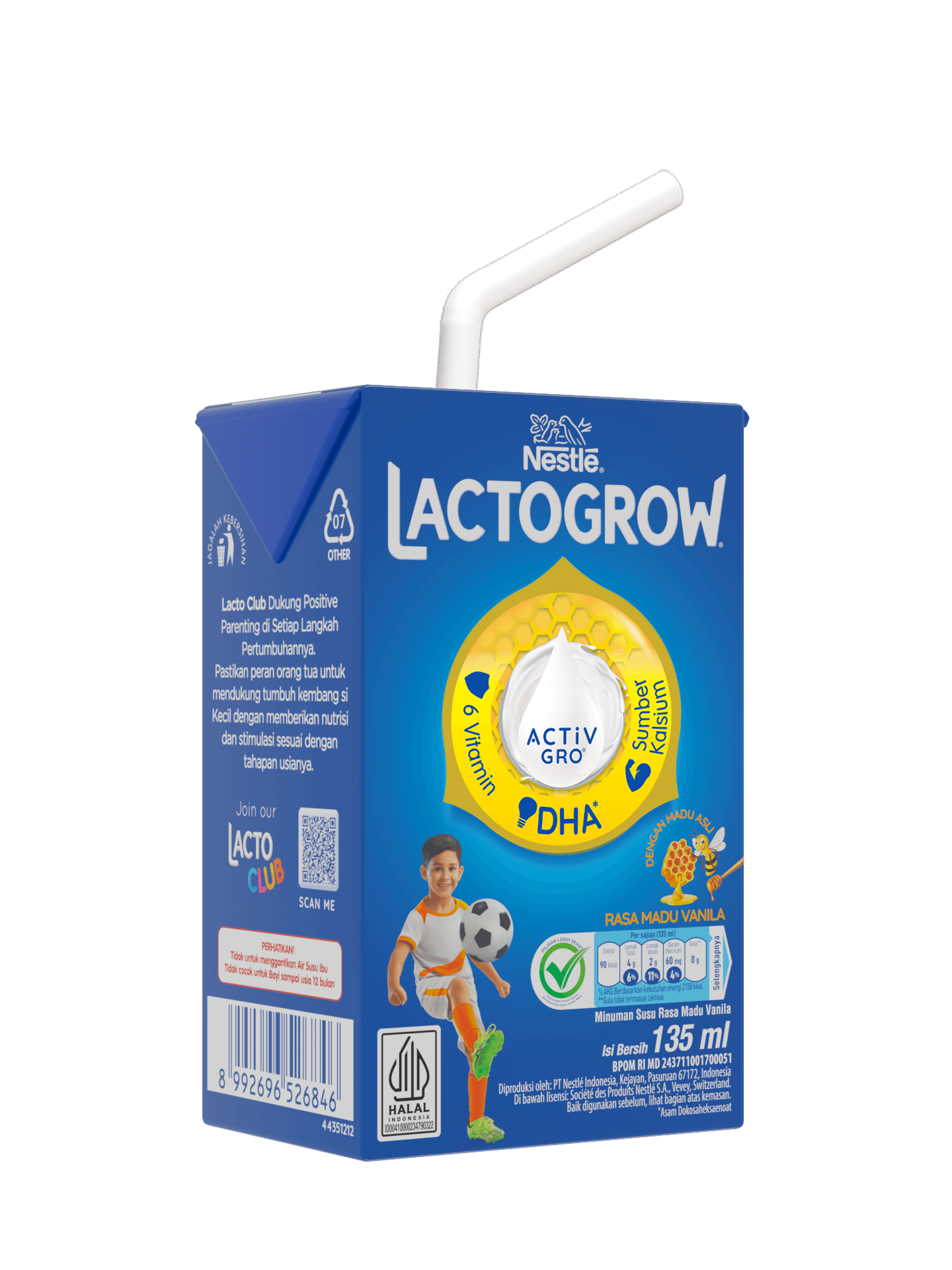 LACTOGROW UHT Madu Vanila | LACTOCLUB Indonesia